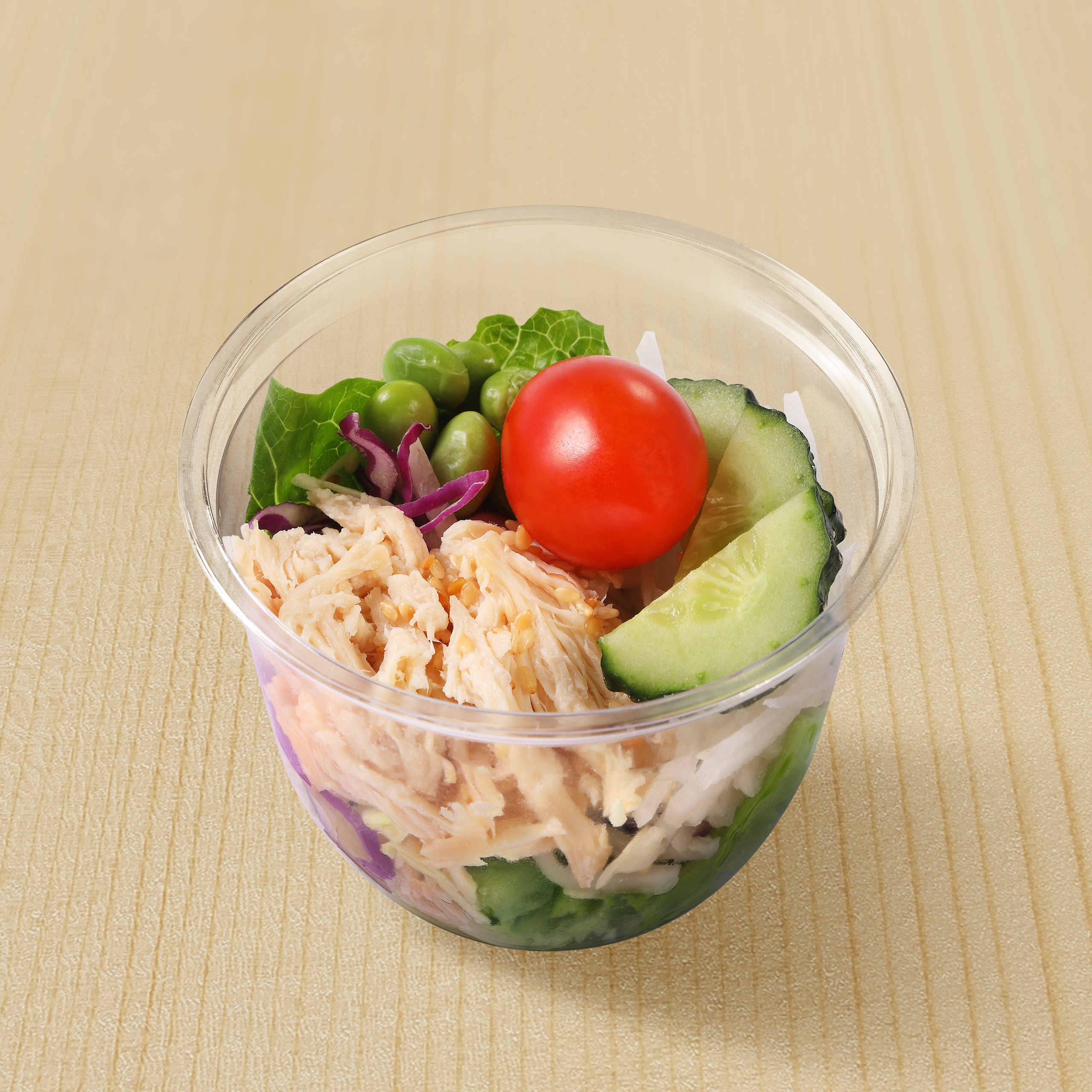 Everyday Light Salad Cup (Slow-cooked Shredded Chicken Breast) - OMUSUBI